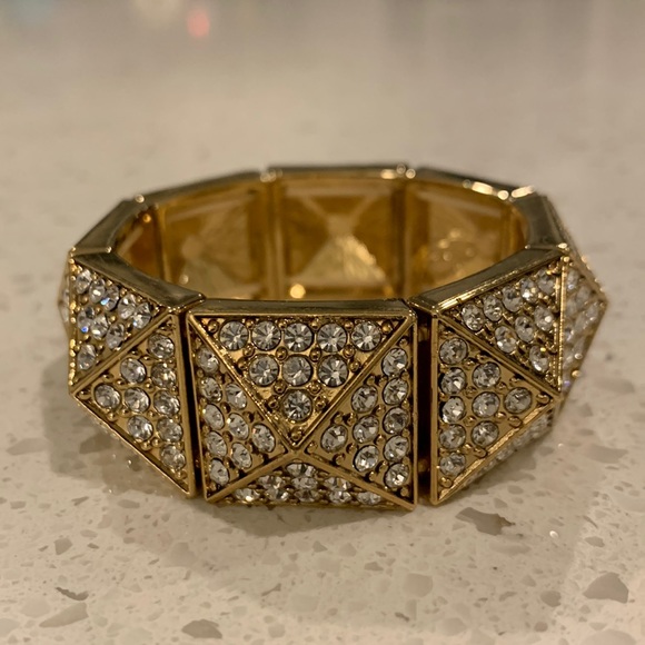 LOFT | Jewelry | Loft Faux Diamonds Stretch Bracelet | Poshmark